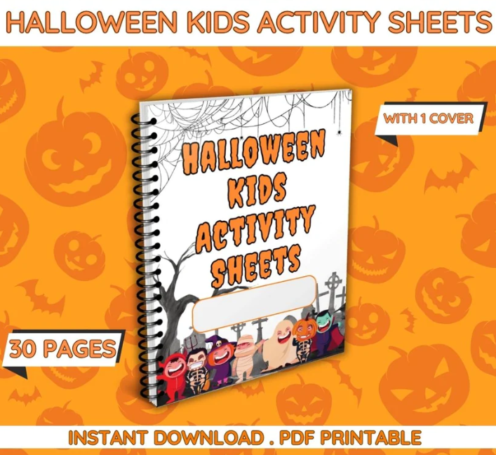 Halloween Activity Pages For Kids {Free Printable} - Heartmade Holidays